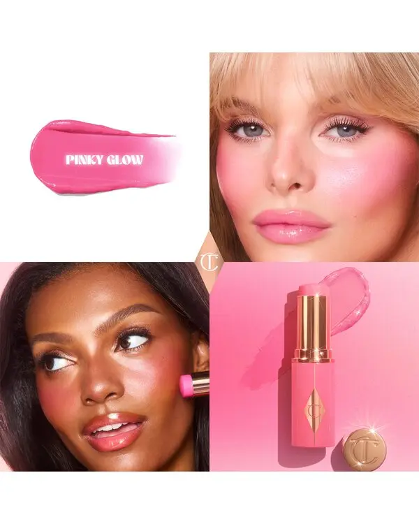 Charlotte Tilbury Unreal Lip + Cheek Glow Blush Stick - Pinky Glow